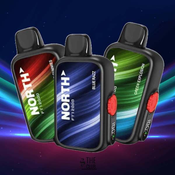 North 12K: Vapeo Premium con 12000 PUFFS – THE CLUB MX